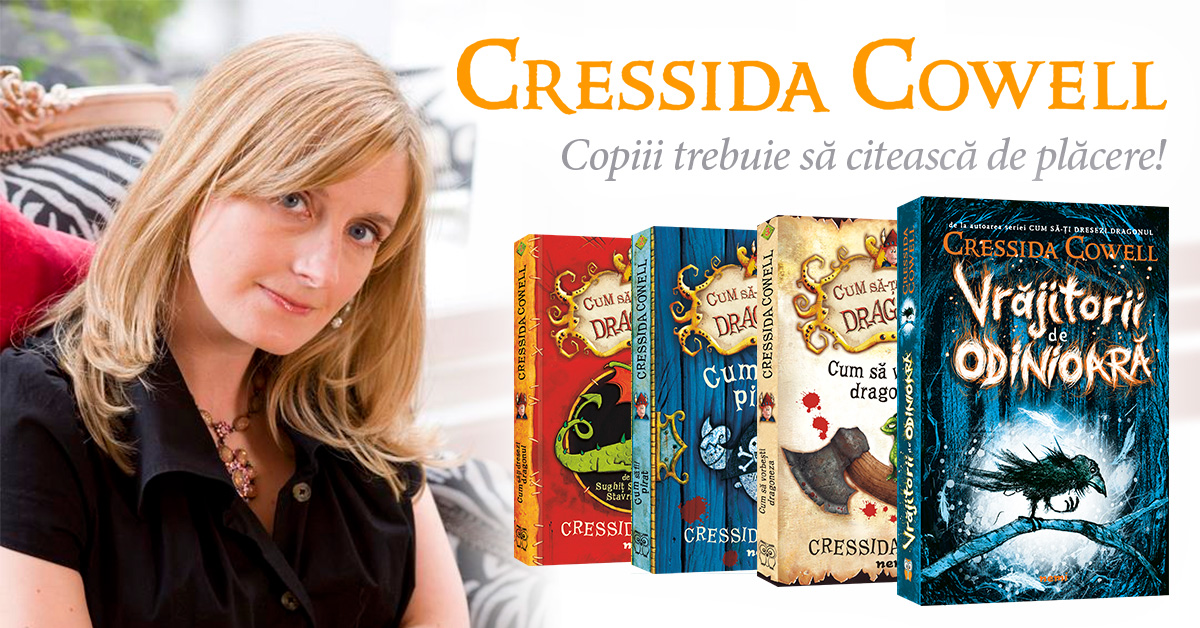 Cressida Cowell: Copiii trebuie să citească de plăcere