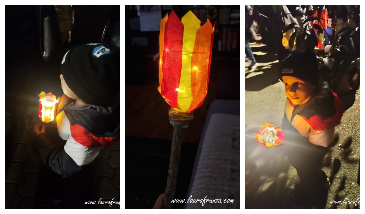 Făclie din materiale reciclate pentru parada de Sf Martin